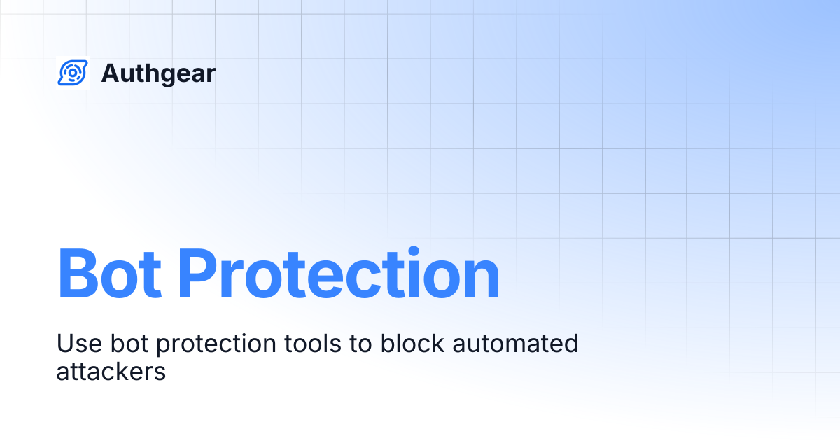 Bot Protection | Authgear